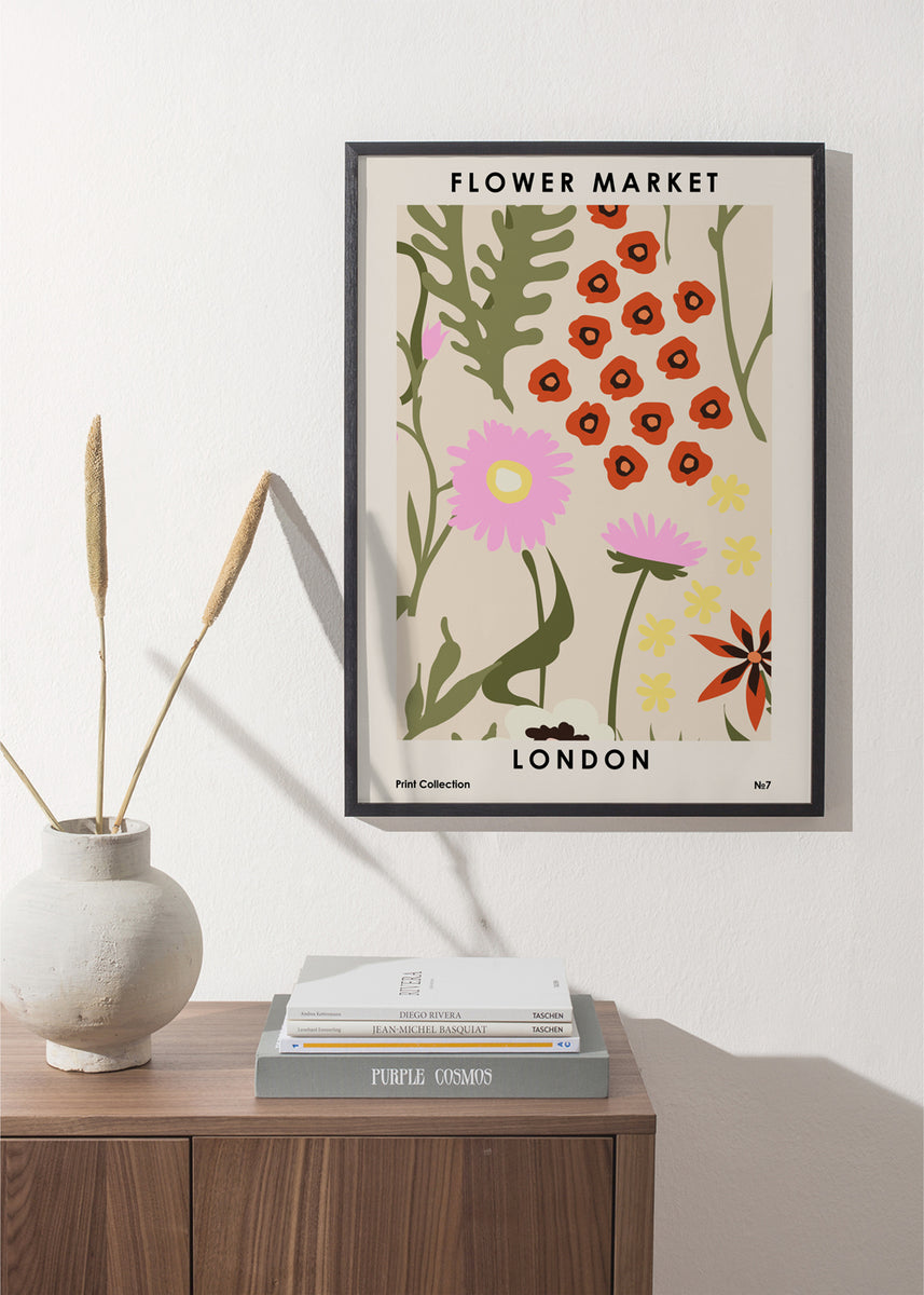 Scandi-Poster Flower Market London - NKTN | Moderne Wandbilder, Poster ...